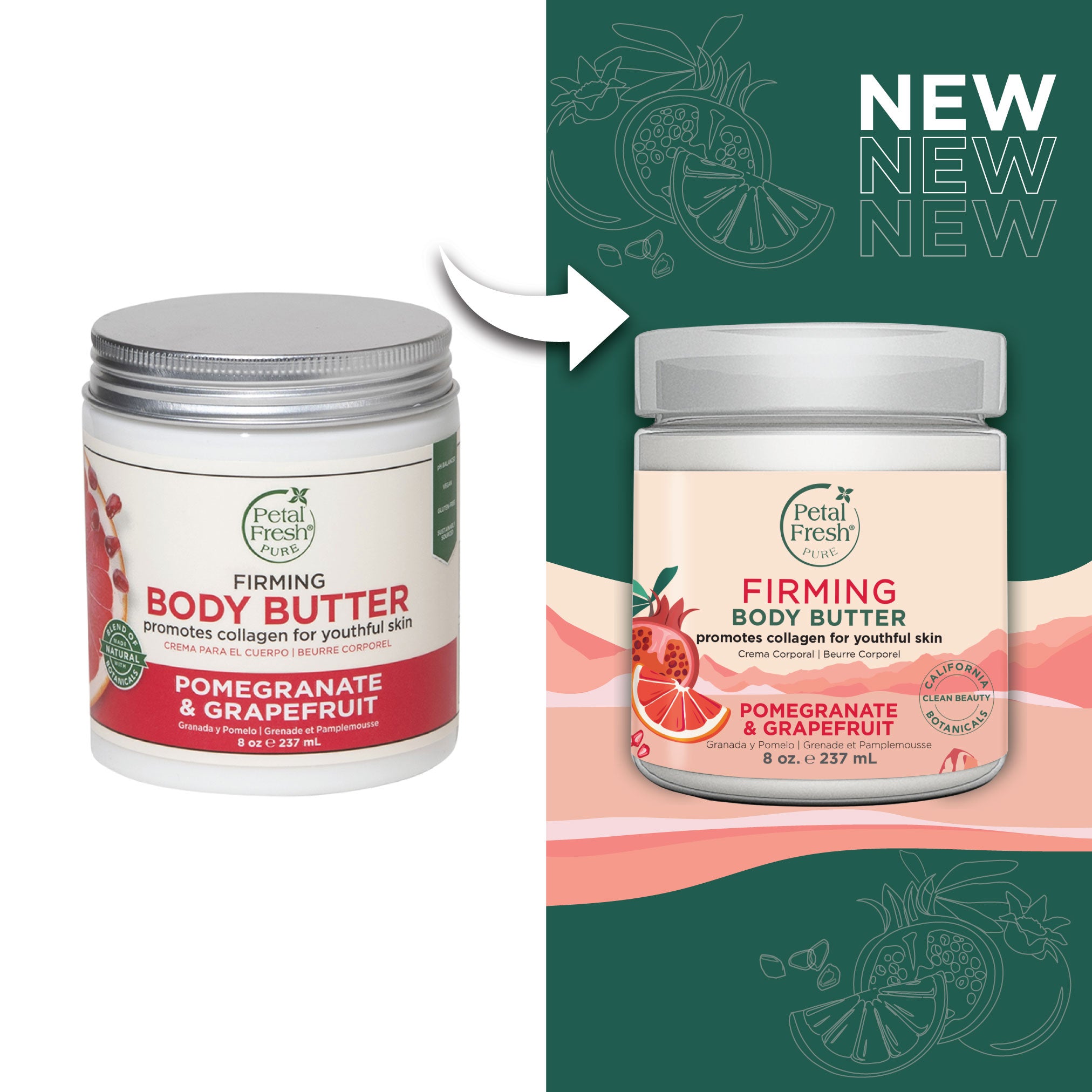 Firming Body Butter with Pomegranate & Grapefruit – Petal Fresh