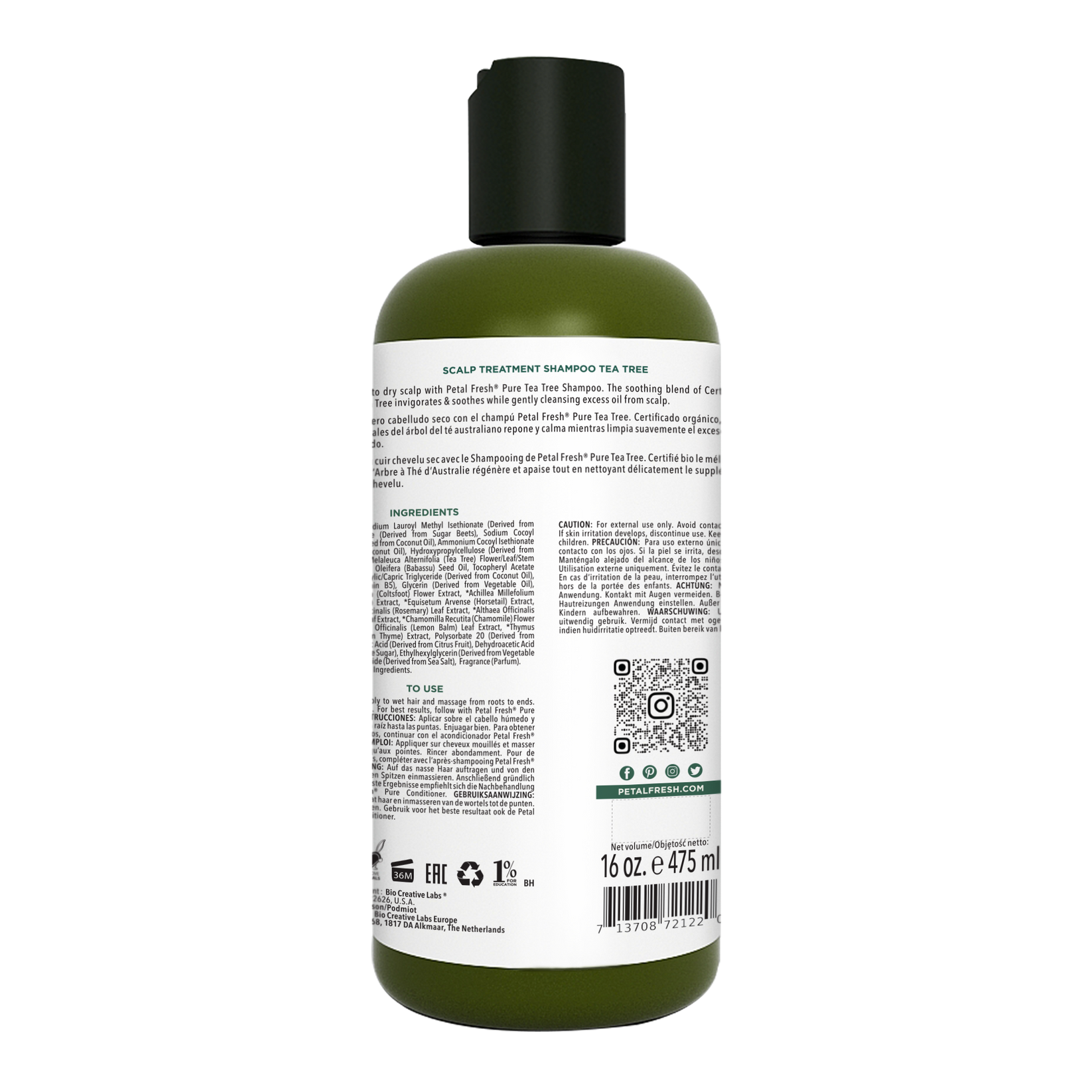 Scalp Treatment Shampoo with Tea Tree – Petal Fresh