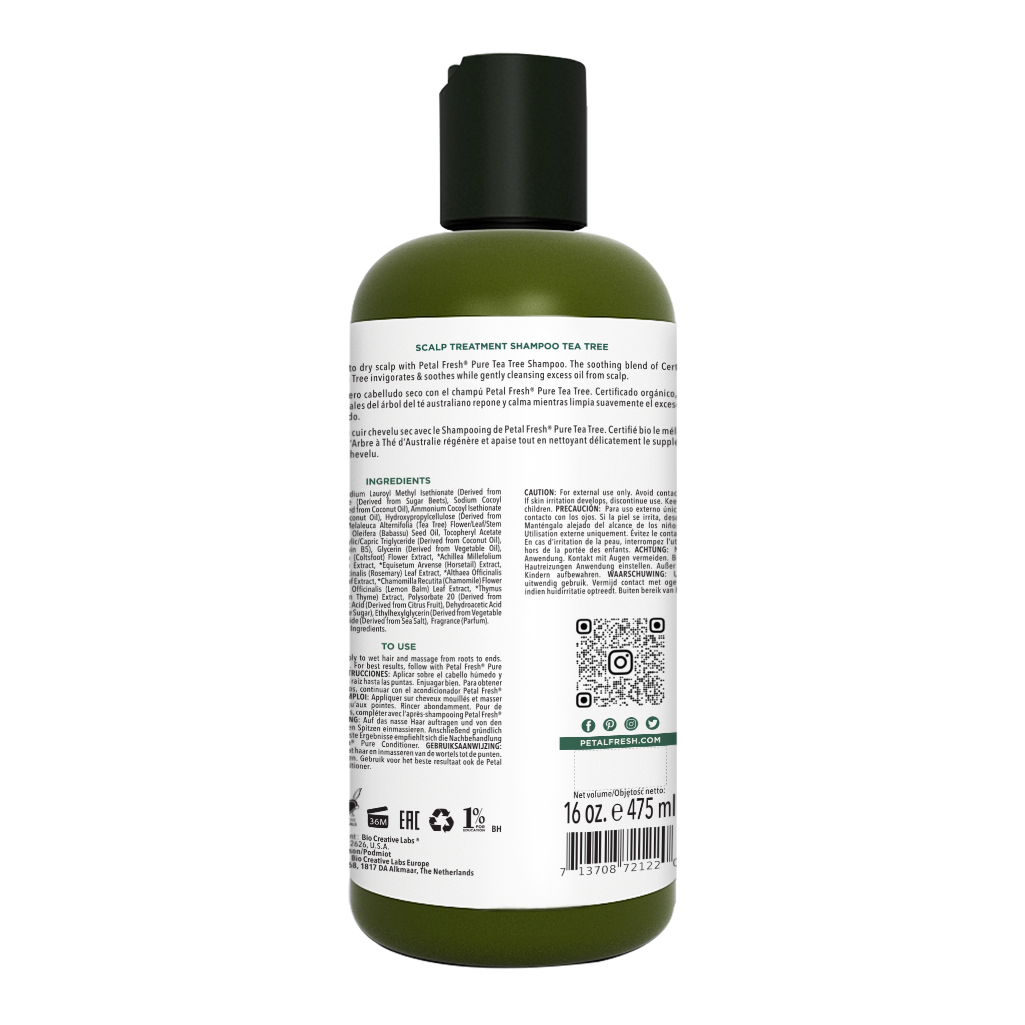 Scalp Treatment Shampoo with Tea Tree – Petal Fresh